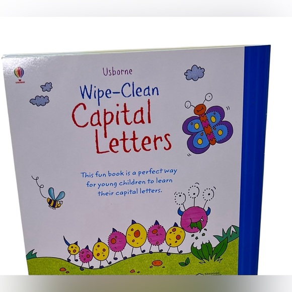 usborne | Toys | Usborne Wipe Clean Capital Letters Educational Book ...